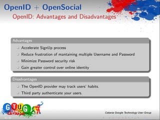 Openid+Opensocial | PPT