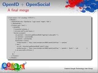 Openid+Opensocial | PPT