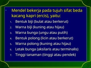 GT V Pola Pewarisan Sifat menurut Mendel.ppt