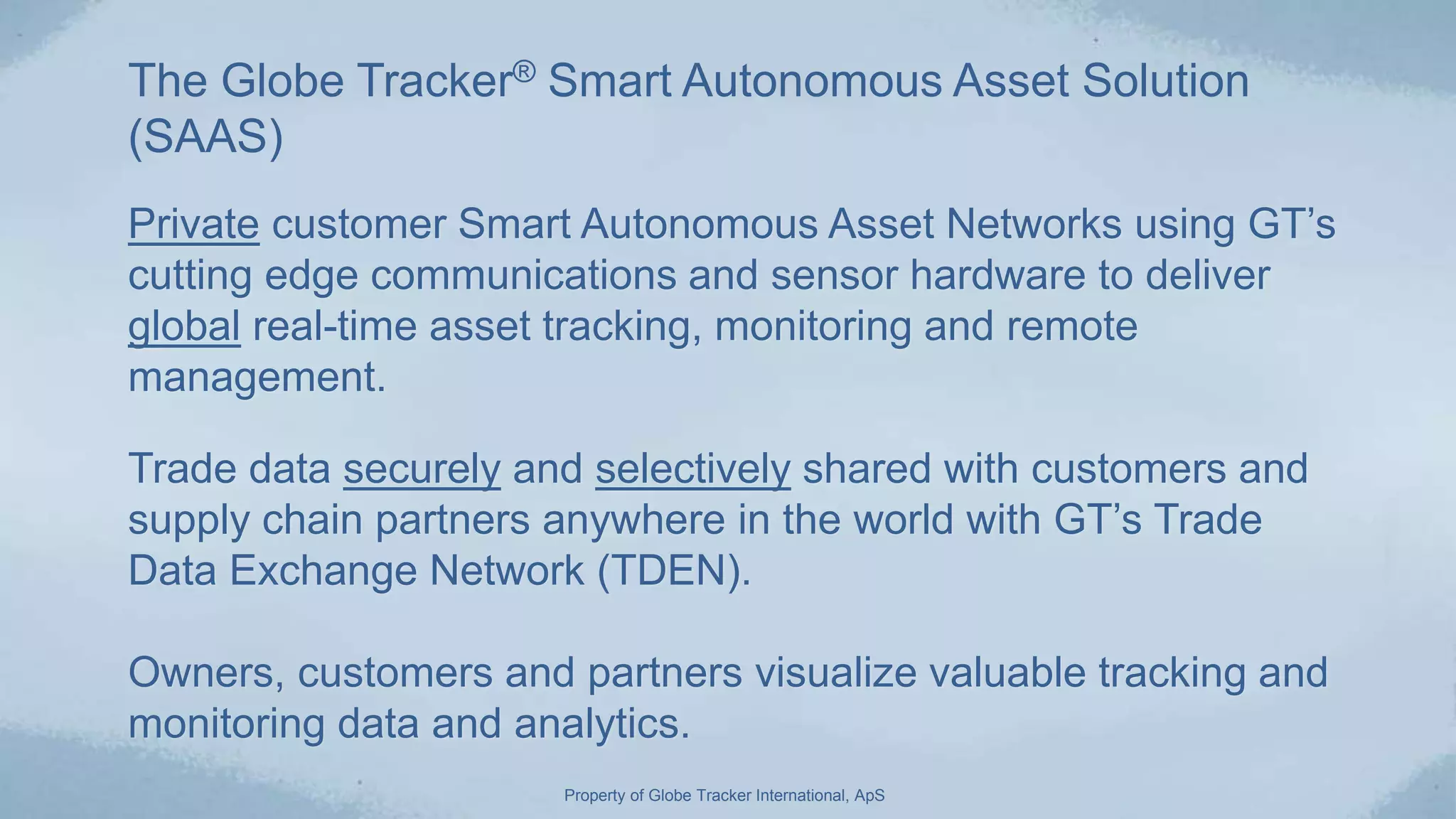 Globe Tracker rail car tracking and monitoring solution with real time ...