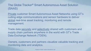 Globe Tracker rail car tracking and monitoring solution with real time ...