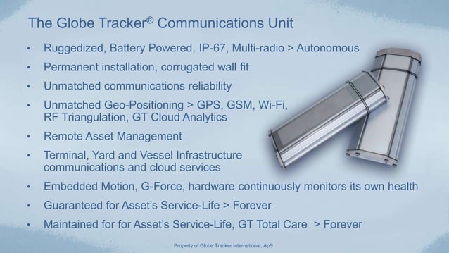 Globe Tracker rail car tracking and monitoring solution with real time ...