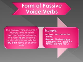 The Structure of Passive Voice | PPT