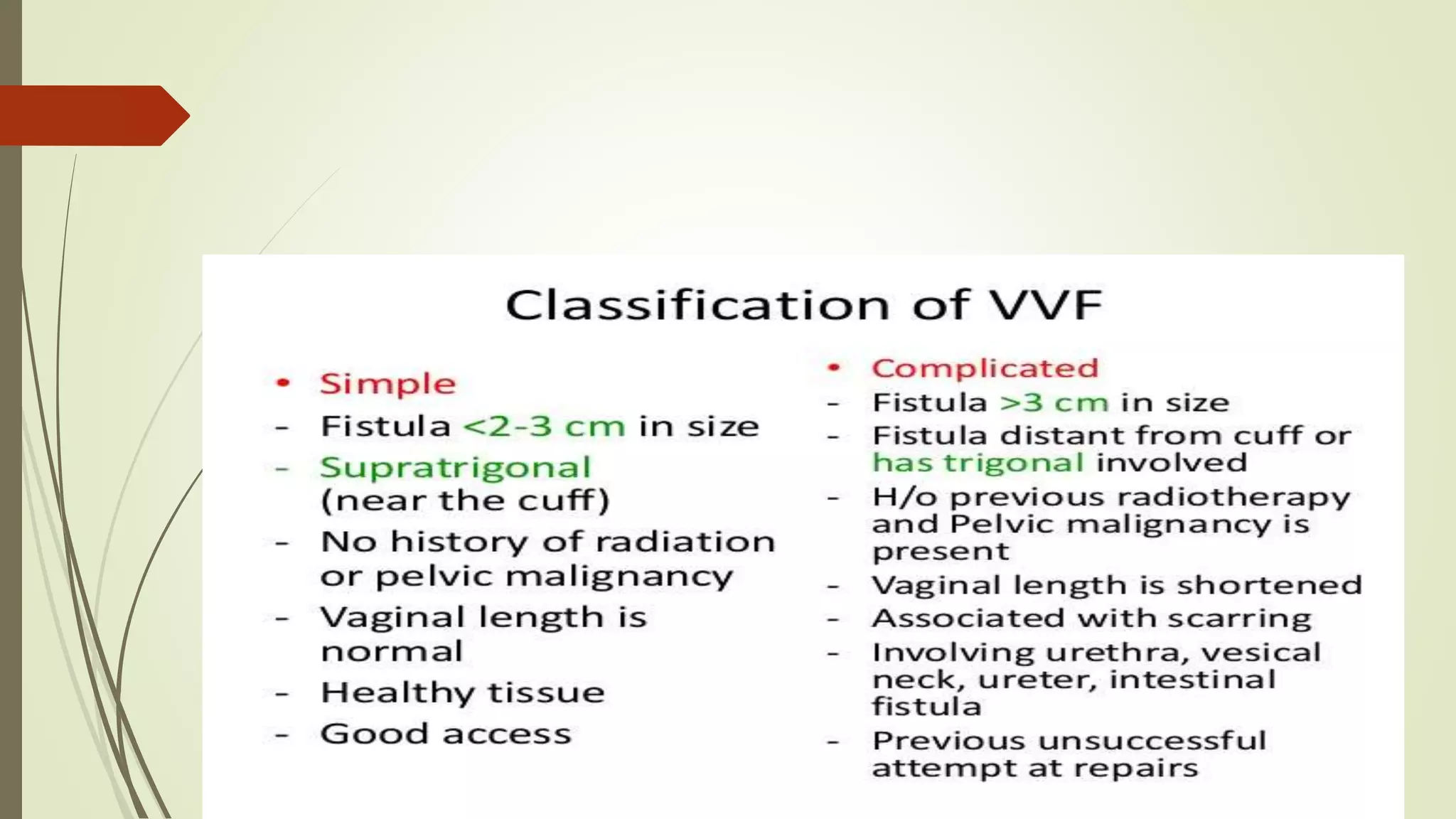 urinary tract fistula | PPTX