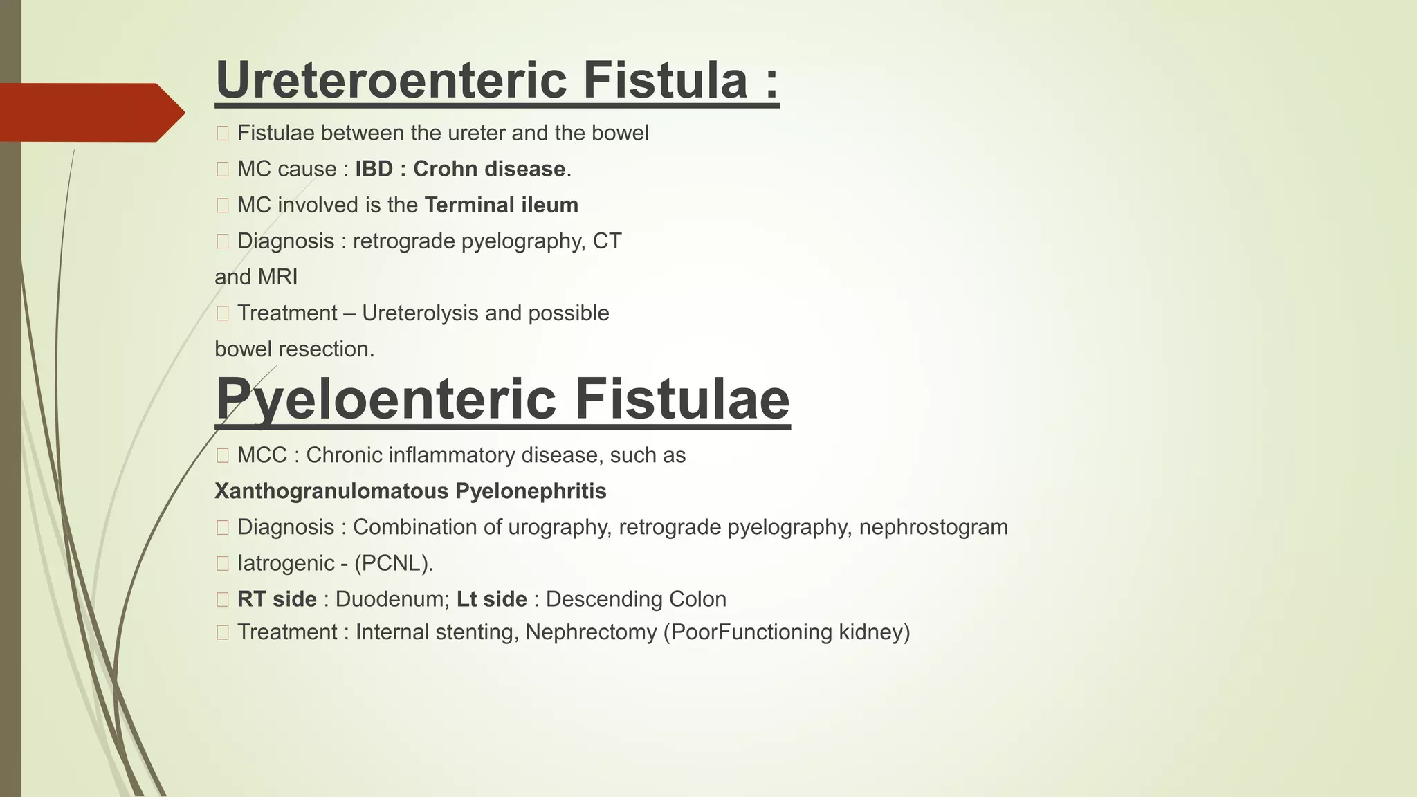 urinary tract fistula | PPTX