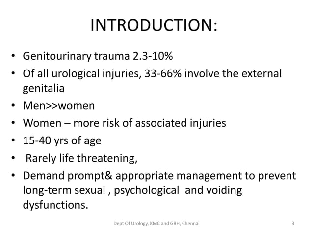 Gu trauma- external genitalia | PDF