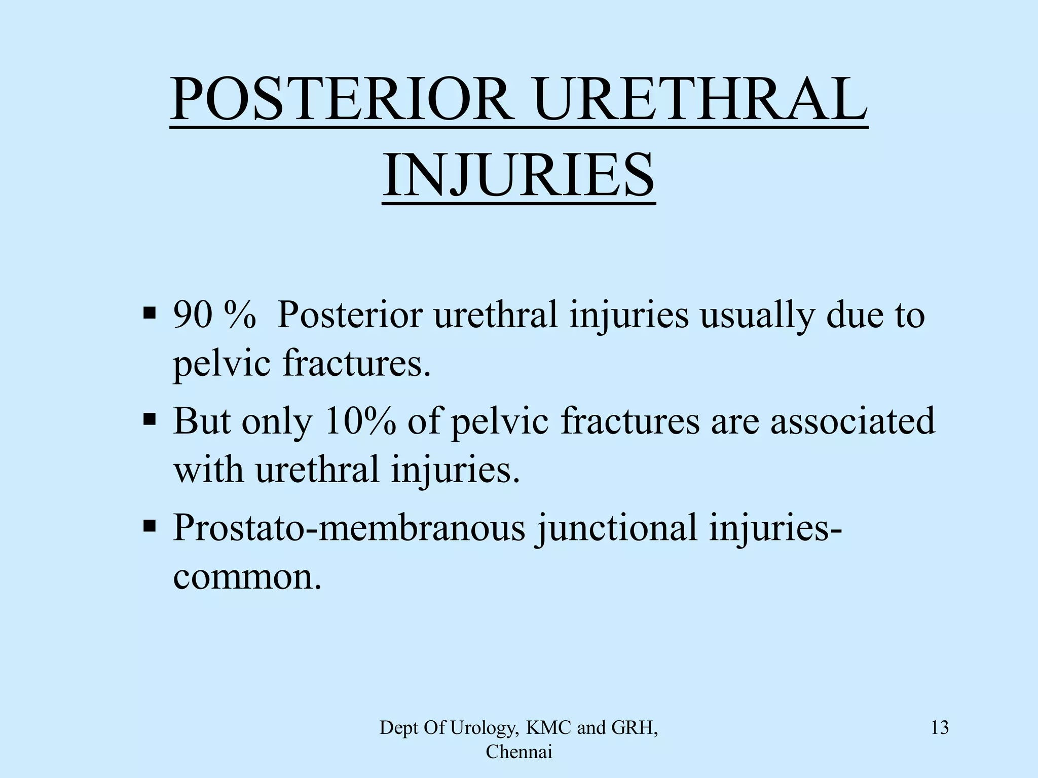 Gu trauma- urethra- initial management | PDF