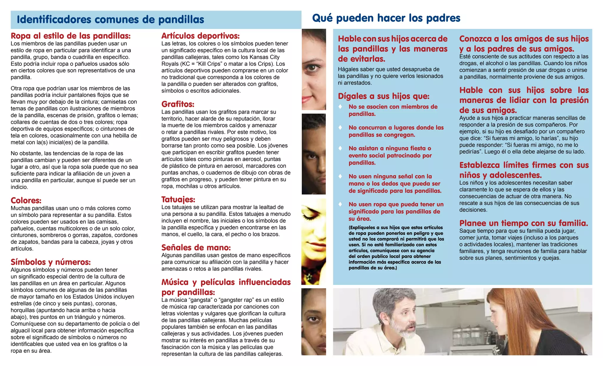 Guía sobre las pandillas para los padres | PDF | Parenting Teens ...