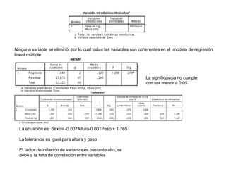 Estadística: Regresiones Lineales Múltiples | PPTX
