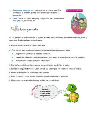 Guía 1 castellano 2º periodo quinto | PDF