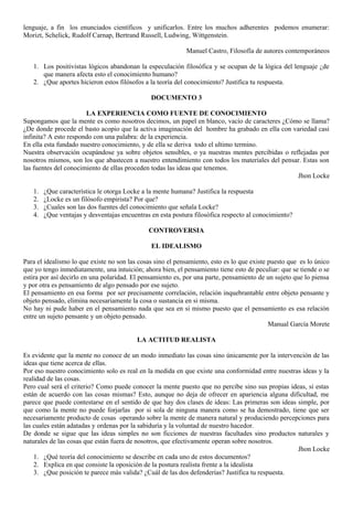 Guía 21 teoria del conocimiento las teorías del conocimiento filosofía ...