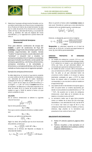 Guía 3 Análisis y semejanza dimensional | DOCX