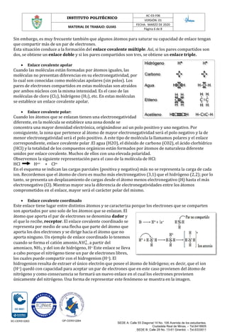Guía Enlace químico | PDF