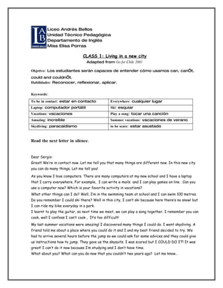 Guía 7°b inglés | PDF