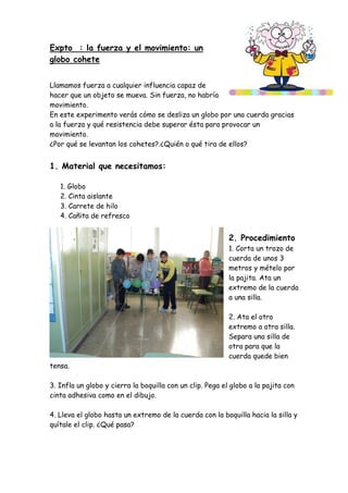 Guía actividades las fuerzas y el movimiento. | PDF