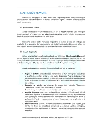 Guía Apa 7ma Edición para tesis de pregrado | PDF