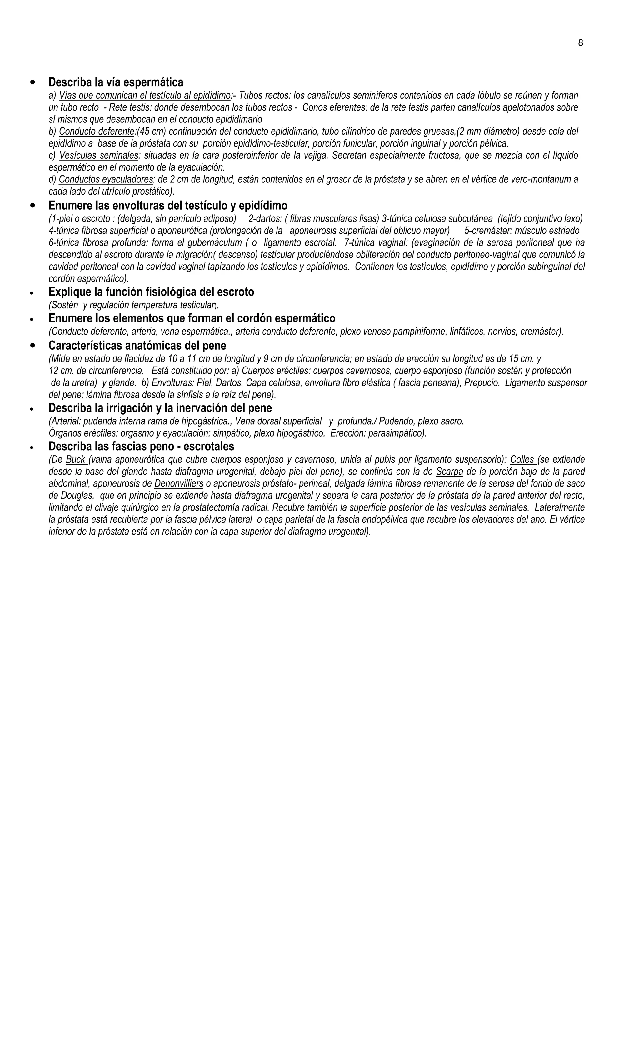 cuestionario de urologia | PDF