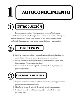 ORIENTACIÓN VOCACIONAL Y PROFESIONAL | PDF