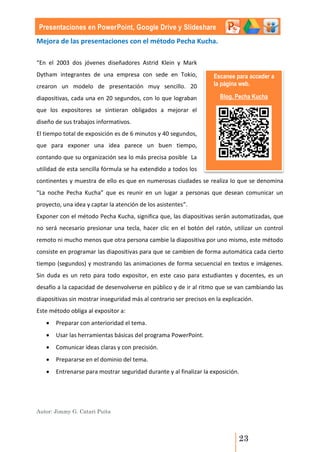 Guía de estudio PowerPoint, Google Drive y compartir en Slideshare | PDF