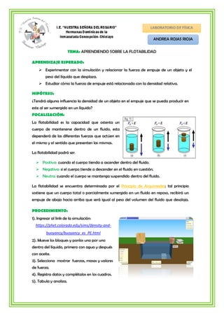 Flotabilidad. | PDF