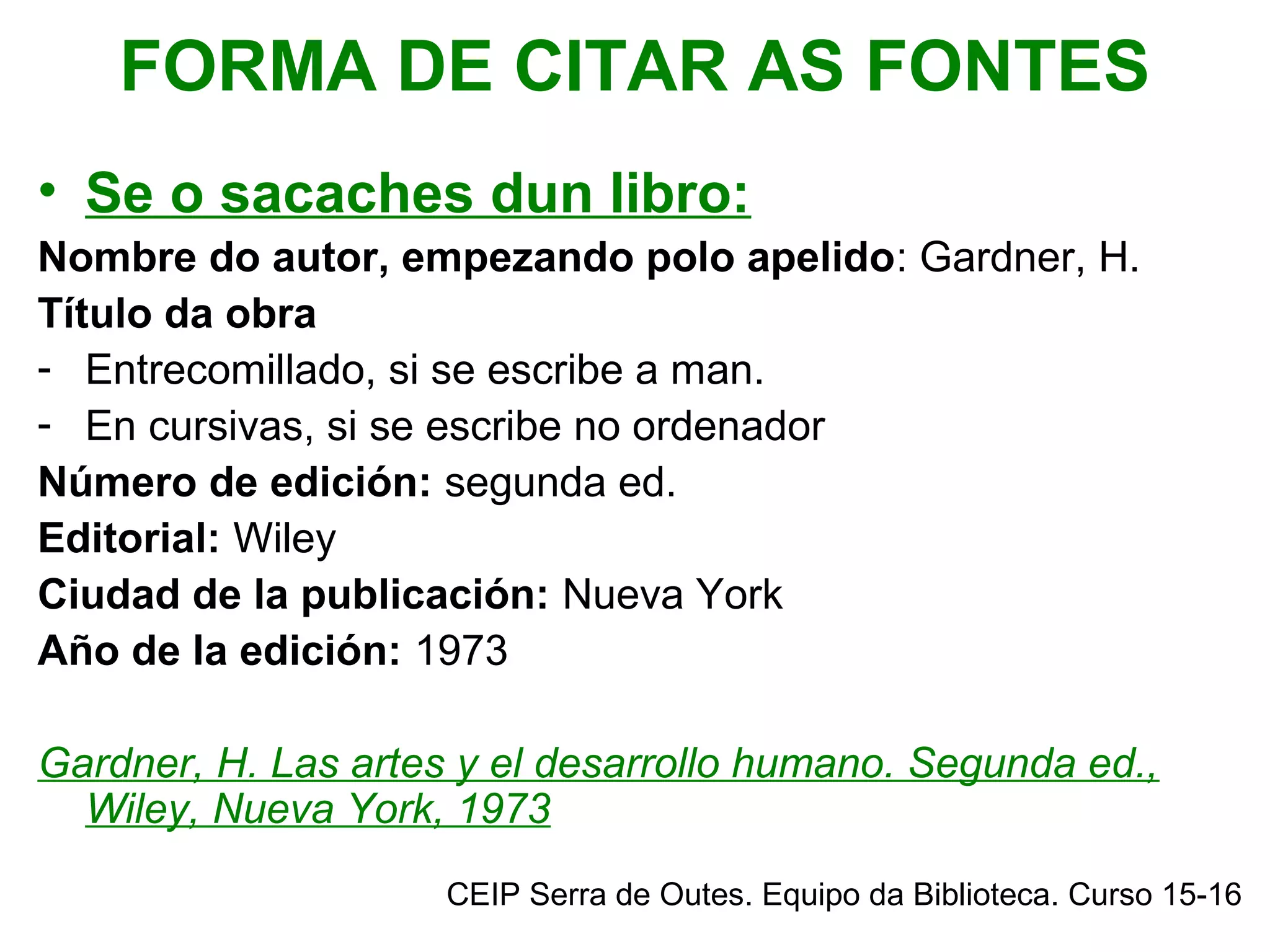 Guía de formación de usuarios da biblioteca escolar | PPT