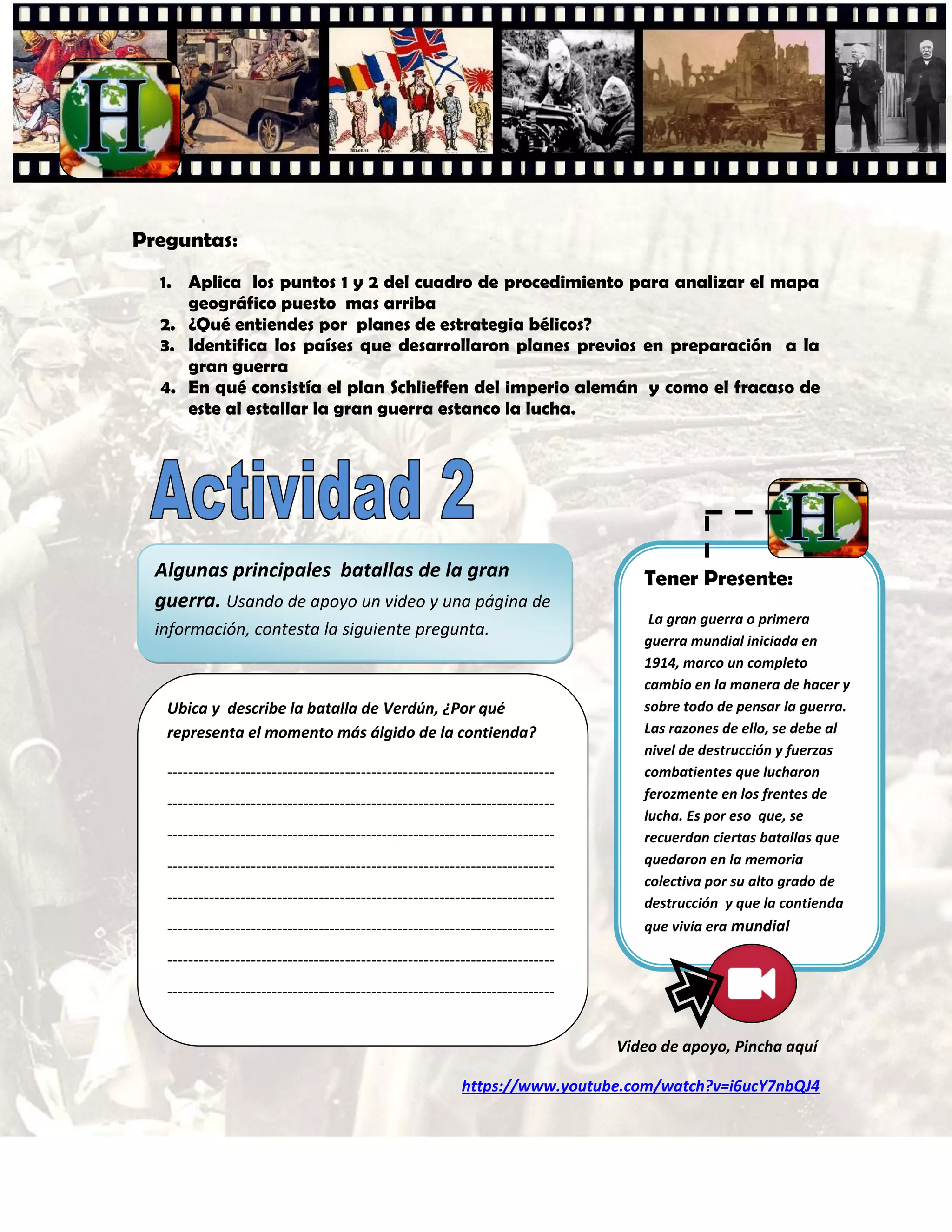 Guía del alumno n°4 las etapas de la guerra y las principales batallas | PDF