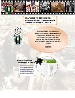 Guía del alumno n°4 las etapas de la guerra y las principales batallas ...