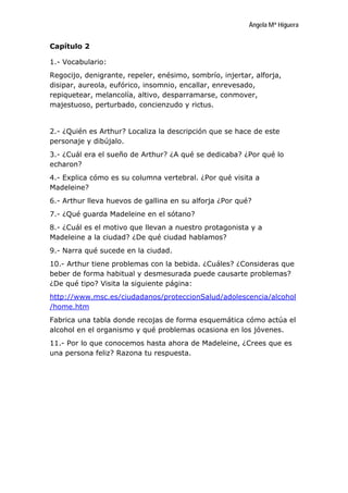 La mecánica del corazón. Guía de lectura para 1º de ESO | PDF