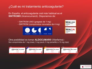 Sintrom, guía del paciente anticoagulado | PDF