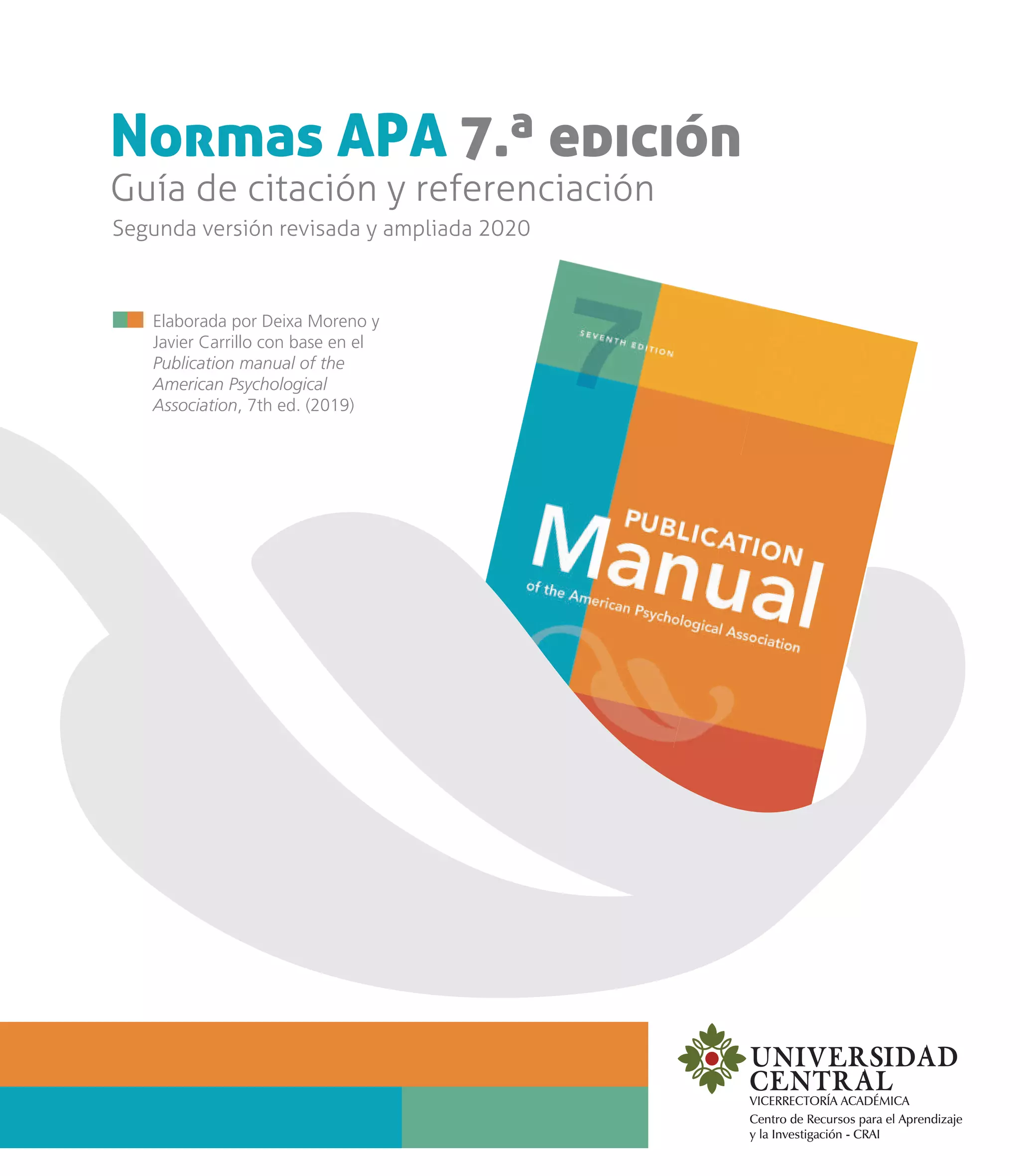 Guía de normas apa 7 para realizar trabajos - infografias- ficha de ...