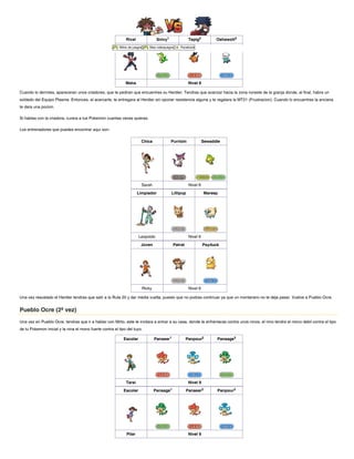 Guía de pokémon negro 2 y pokémon blanco 2 | PDF