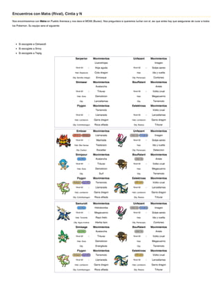 Guía de pokémon negro 2 y pokémon blanco 2 | PDF