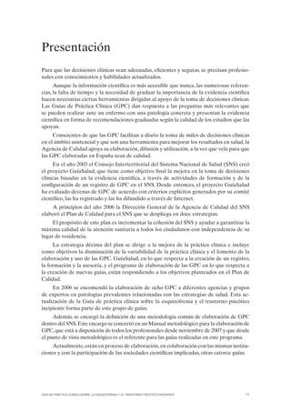 Guía de práctica clínica sobre la Esquizofrenia y el Trastorno ...