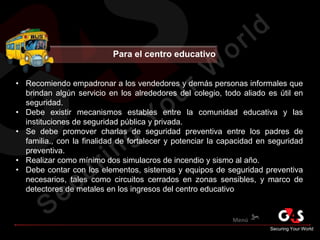 Guía de seguridad escolar | PPSX
