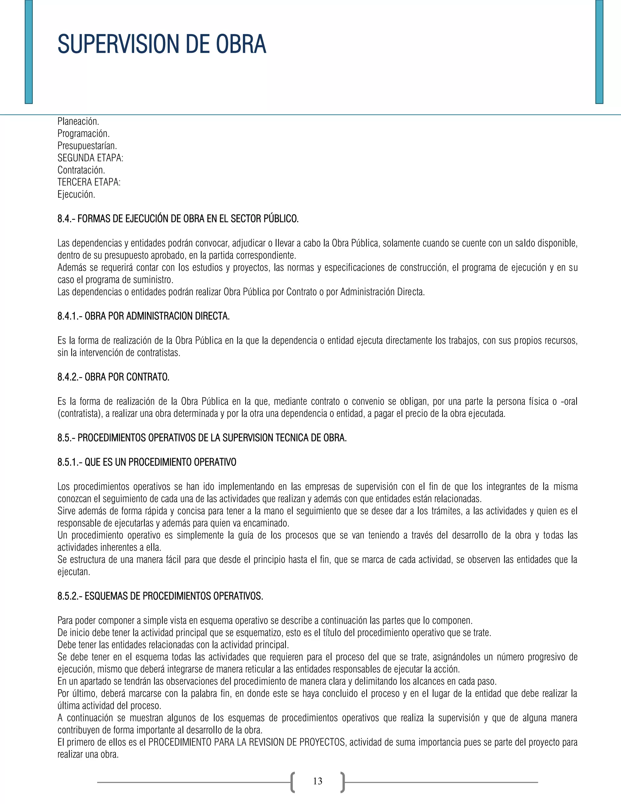 Guía de supervisión de obras | PDF
