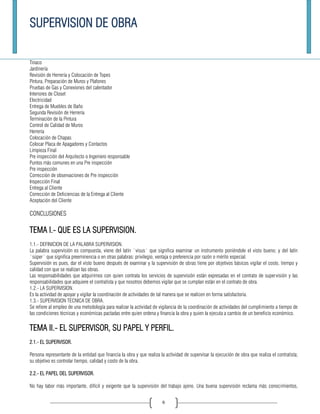 Guía de supervisión de obras | PDF