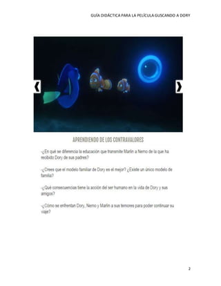 Guía didáctica para la película buscando a dory | DOCX