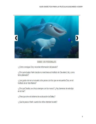 Guía didáctica para la película buscando a dory | DOCX