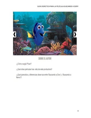 Guía didáctica para la película buscando a dory | DOCX