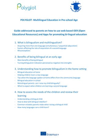 Guía educación Bilingüe para padres / Bilingual Education Guide for ...