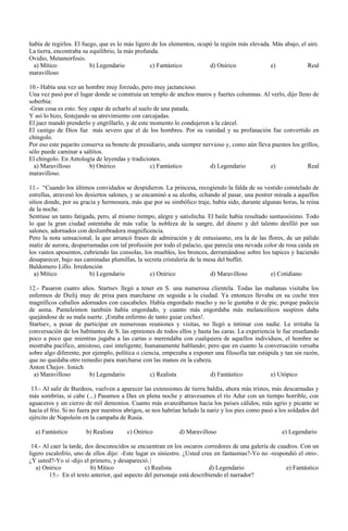 Guía ejercitación tipos de mundos literarios[1] | DOC