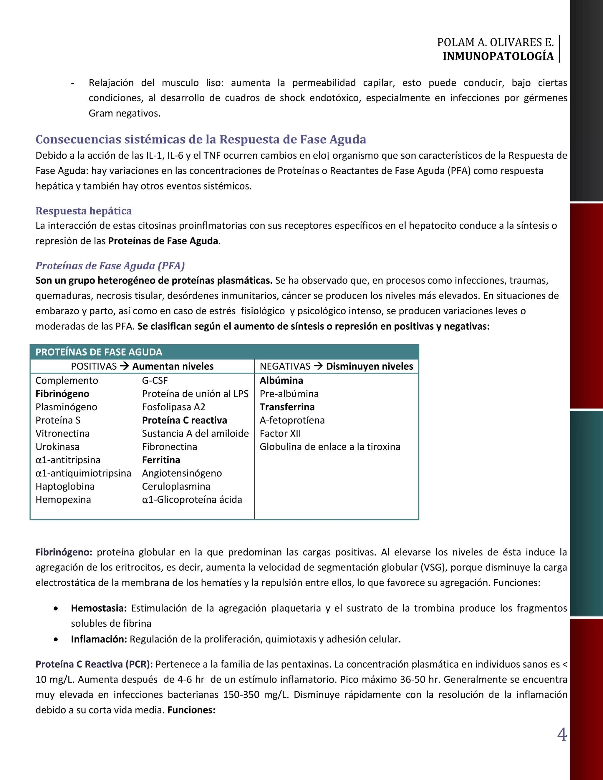 Respuesta Inmunitaria: Innata, Inflamatoria, de Fase Aguda y Adaptativa ...