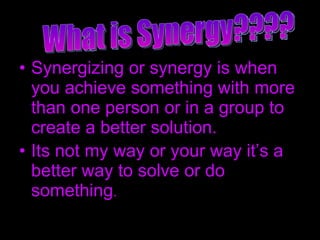 Power Point (Synergize) | PPT