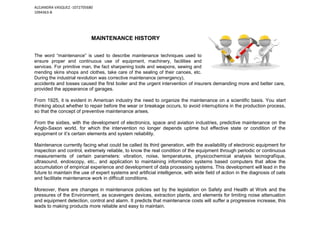 Maintenance guide | PDF