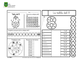 guía MATEMÁTICA tabla del 8 ejercicios.docx