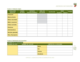 Guía metodológica para la formulación de prae | PDF