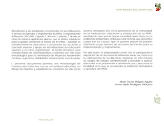Guía metodológica para la formulación de prae | PDF