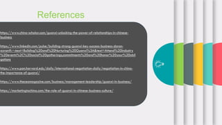 Brief explaination about guan_xi. What is Guanxi. | PPT