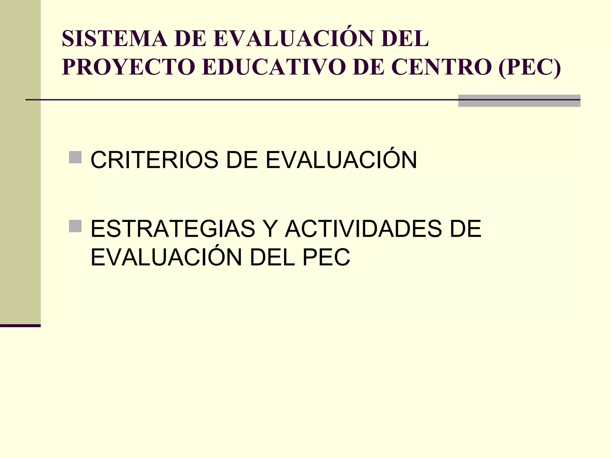 Guía para elaborar un proyecto educativo de centro (pec) | PPT ...