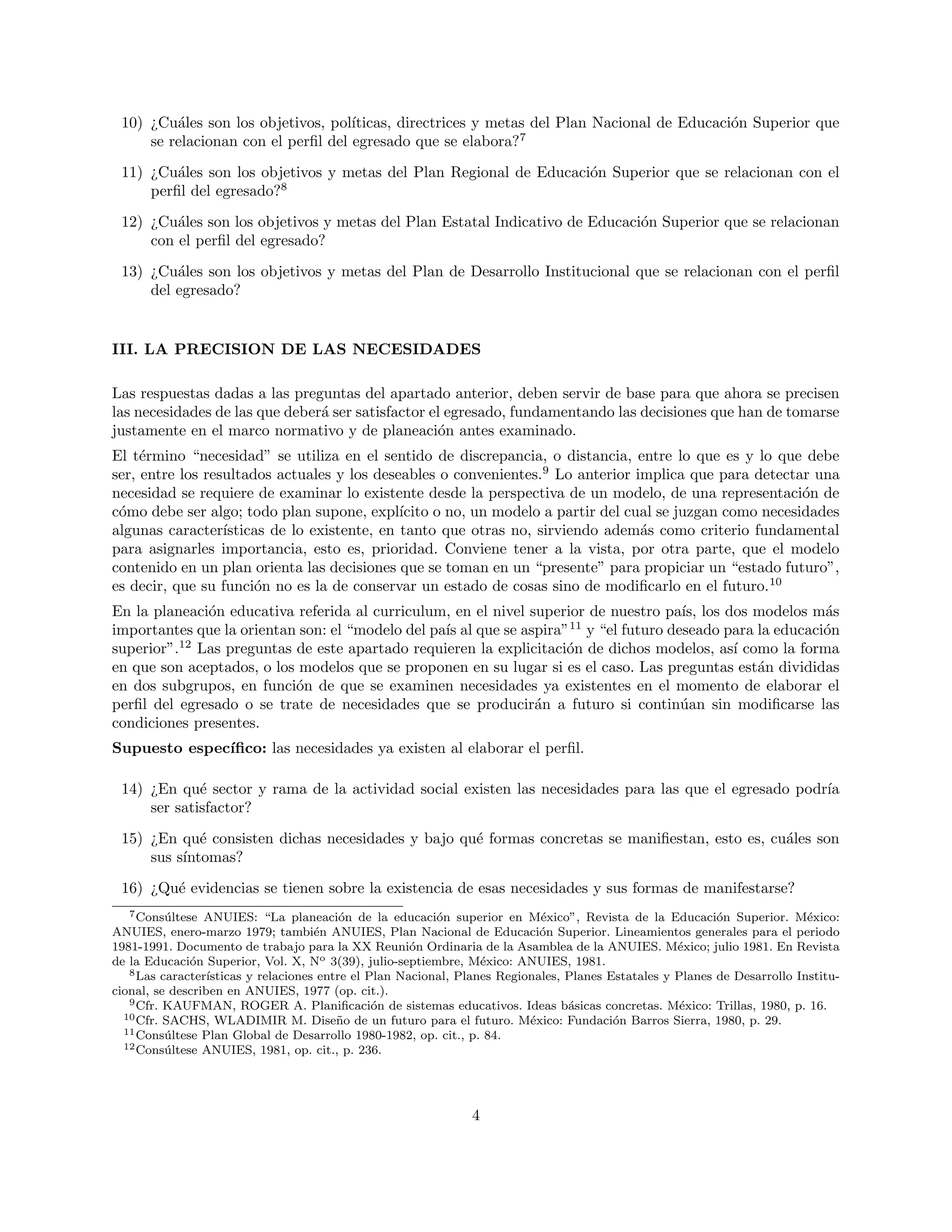 Guía para la elaboración de un perfil del egresado | PDF
